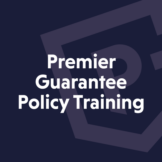 Premier Guarantee policy training – Premier Guarantee Shop